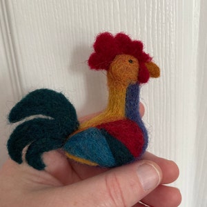 Rooster Felted Chicken Handmade Needle Felted Rooster - Etsy
