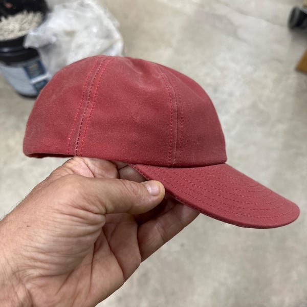 Waxed Cotton 8 Panel Cap Shown With 2” Visor. Other Visor Lengths and ...
