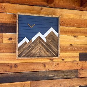 Rustic Colorado Flag Mountain Wood Wall Art Wall Decor | Etsy