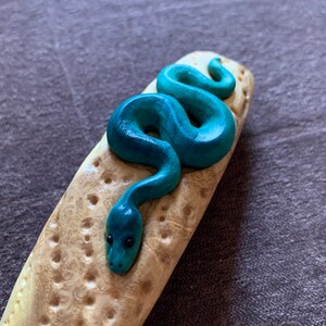 Snake Hair Stick Wooden Hair Pin Serpent Gift for a Girl - Etsy