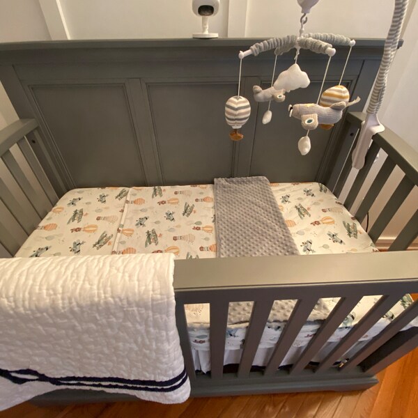 Airplane Crib Bedding Set ~ Boy Crib Bedding Set ~ Space Baby Bedding ...