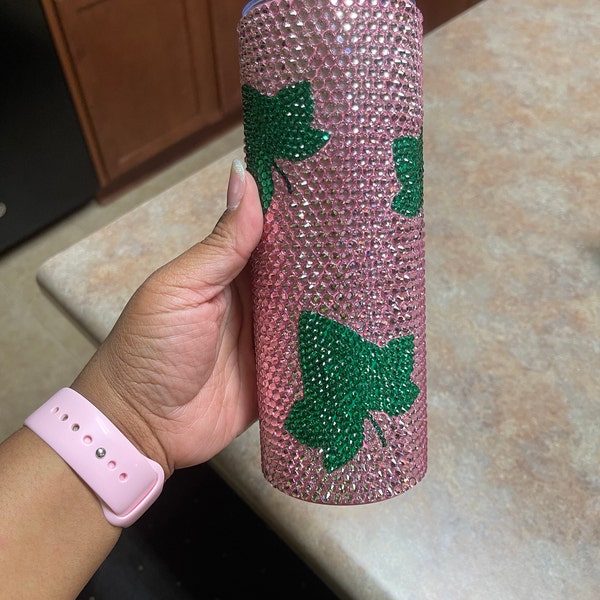 Delta Sigma Theta Bling Tumbler W/ Elephant on the Back. - Etsy