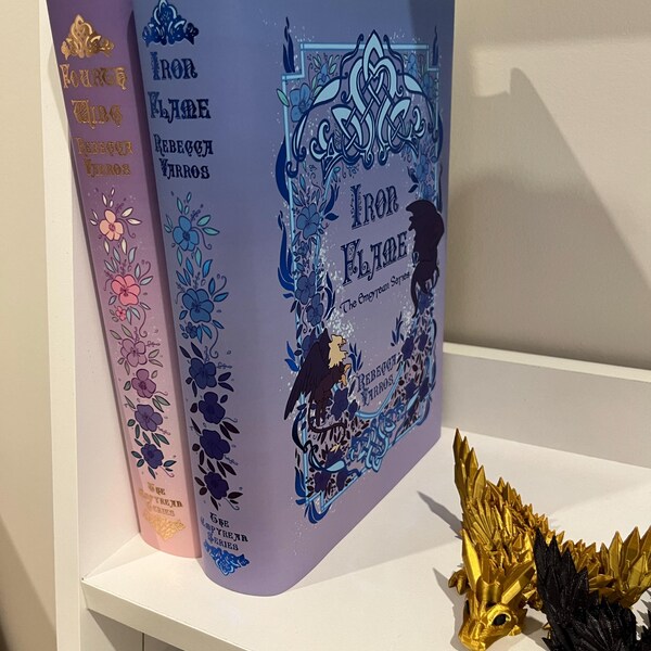 Iron Flame Blue Foil Dust Jacket - Etsy