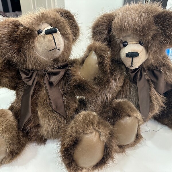 6 Necktie Patchwork Memory Bear - Etsy