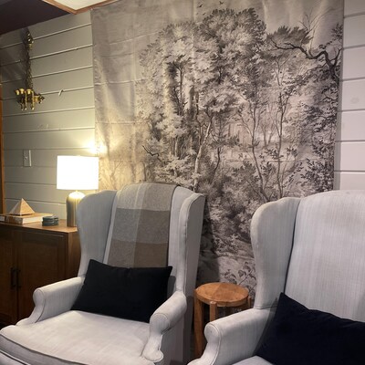 English Country Side Wallpaper Mural, Large Wall Decor With a Vintage ...