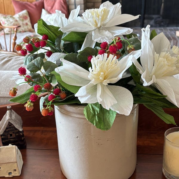 Artificial Jasmine Drooping Bush 80 Cm - Etsy