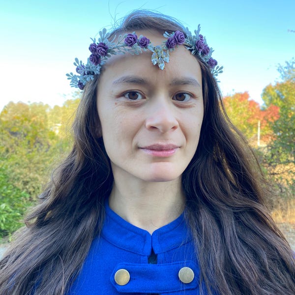 Silver Moon Crown, Dainty Elven Tiara, Crescent Moon Headband, Silver ...