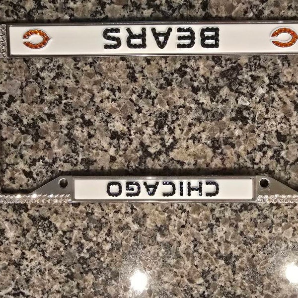 Clear Daisy Flower Crystal Sparkle Auto Bling Rhinestone License Plate ...