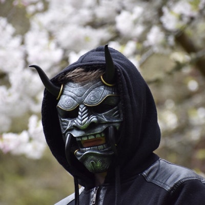 Samurai Assassin Demon Oni BB Gun Airsoft Mask, Halloween Costume ...