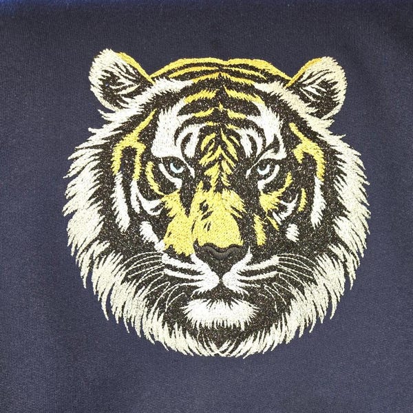 Wild Animal Embroidery Designs Bundle Fierce Bear, Tiger Head, Mystic ...