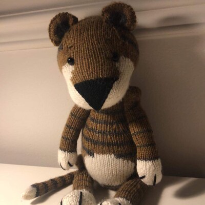 Tiger Knitting Pattern Toy Knitting Pattern / Polushkabunny - Etsy