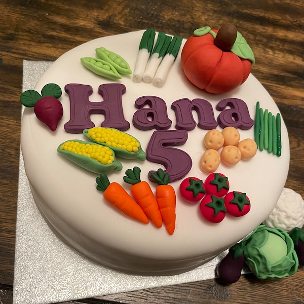 Vegetables Fondant Cake Toppers - Etsy UK