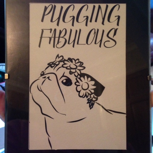 Pugging Fabulous, Pug SVG, Dog Svg, SVG Cutting File, Cricut, Cute Pug ...