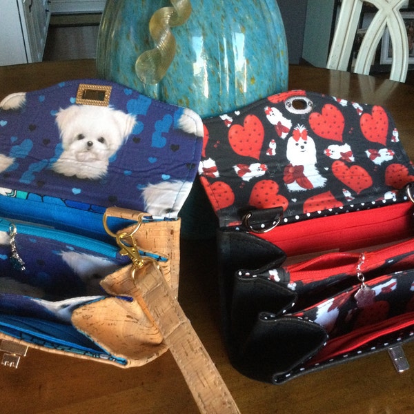 Maltese Fabric - Maltese Royal Blue and Hearts by Catialee - Maltese ...