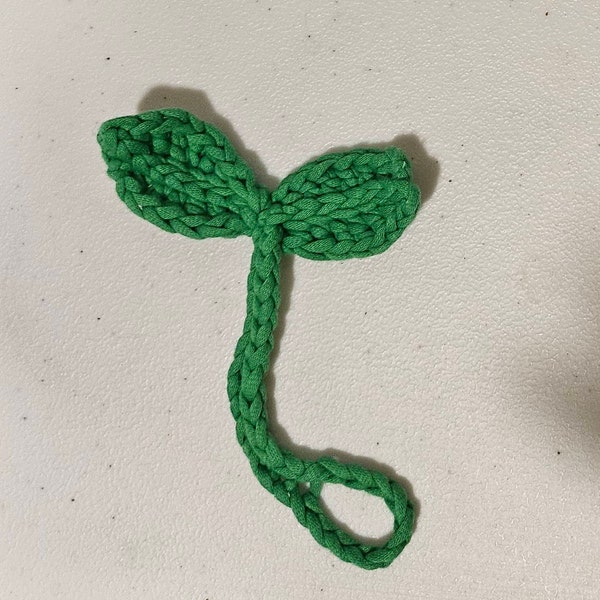 PDF DOWNLOAD Crochet Sprout Cable Tie and Bookmark Pattern / Crochet ...