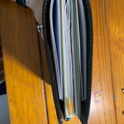 A5 Leather Traveler's Notebook Cover, Executive A5 Leather Cover ...