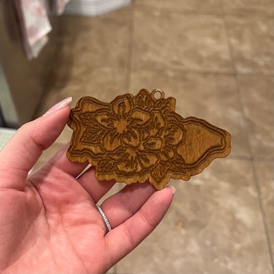 Puerto Rico Hibiscus SVG Flower SVG Laser Cut File Puerto Rico Ornament ...