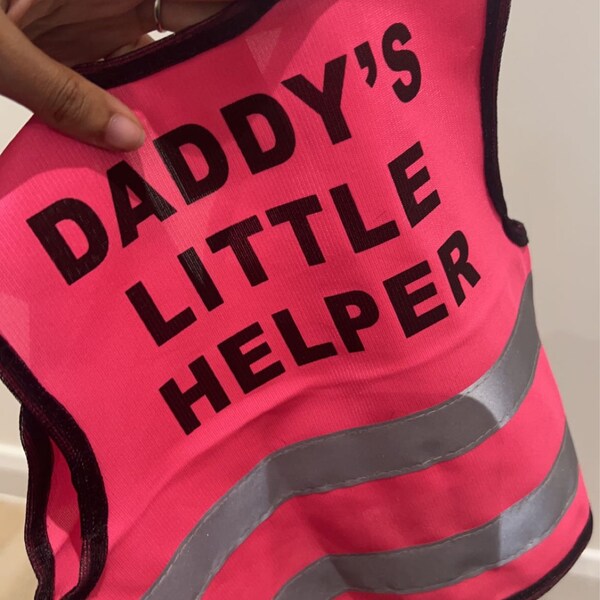 Pink Reflective Vest Little Princess Printed Vest Hiviz Baby Child 6 ...