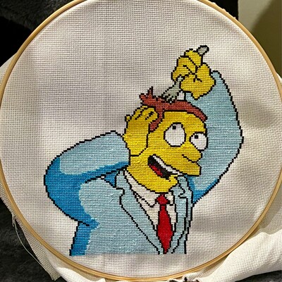 I'm a Sign, Not a Cop Lisa Simpson PDF Cross Stitch Pattern - Etsy