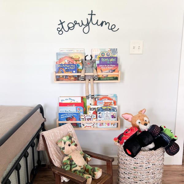Cute Pastel Rainbow Storytime Sign - Kids Reading Corner and Nursery ...