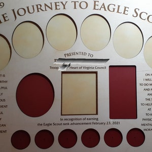 Journey to Eagle Plaque, 11x14 Wood Plaque, Eagle Scout Patches, Eagle ...