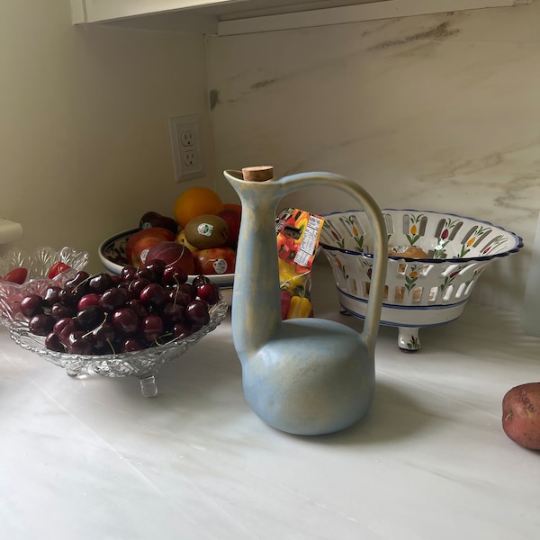 Ceramic Olive Oil Pitcher | Handmade Pottery | Tableware | Oil Vessel ...