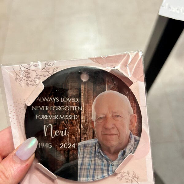 In Loving Memory Of, Acrylic Magnet, Loss Father, Memorial Fridge ...