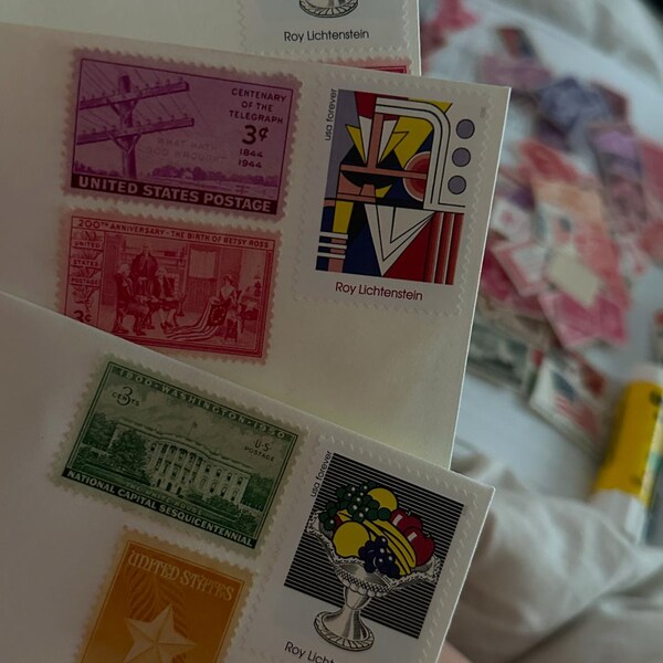 10 Unused Vintage Wildlife Conservation Postage Stamps / King Salmon ...