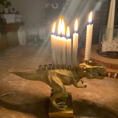 Dinosaur Menorah - Etsy