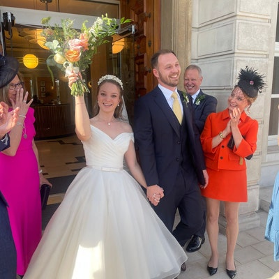 Bridal Headband Ceramic Flowers, Wedding Flower Silver Tiara, Porcelain ...