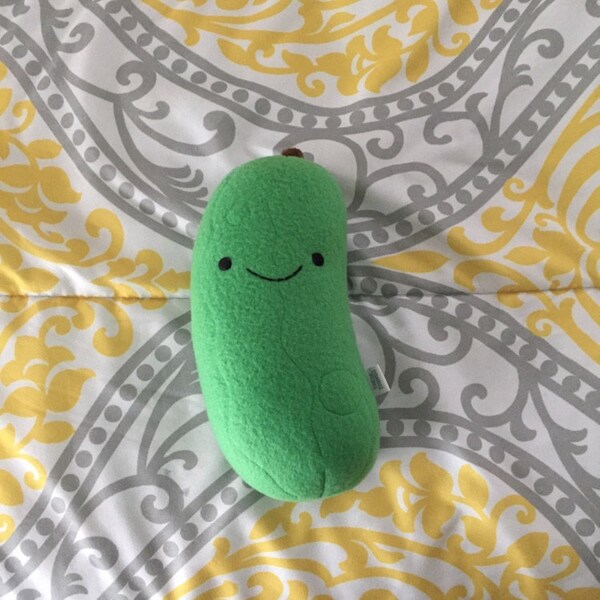 Happy Pickle Plushie // Handmade Plush Toy - Etsy