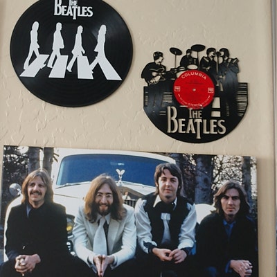 The Beatles Abbey Road Walk Carved Vinyl Record Art Wall Art Room Decor ...