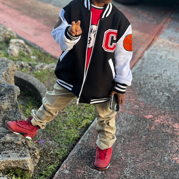 Personalized Kids Varsity Jacket: Custom Letterman Style - Etsy