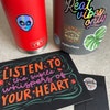 Real Vibes Only Holographic Vinyl Sticker Good Vibes Sticker for Laptop ...