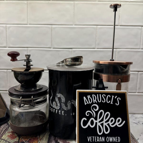 Personalized Coffee Bar Ceramic Tile Sign W/easel, Farmhouse Tiered ...