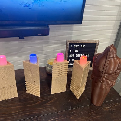 The Fifth / 5th Element Stones & Statue Movie Prop With LED Candle ...