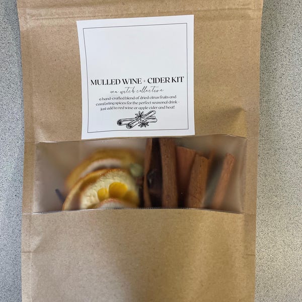 Mulled Wine + Spiced Apple Cider Kit | Mulling Spices With Dried Citrus ...