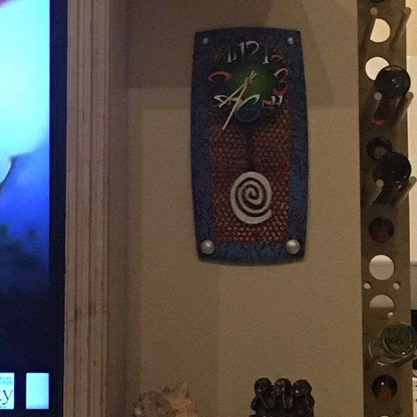 Small Time Modern Aqua-very Cool Clocks-modern Wall Clocks-unique ...