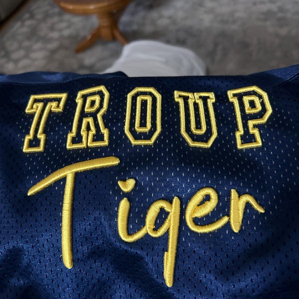 3D Puff Embroidery Font, Varsity 3D Puff Foam Outline, Athletic ...