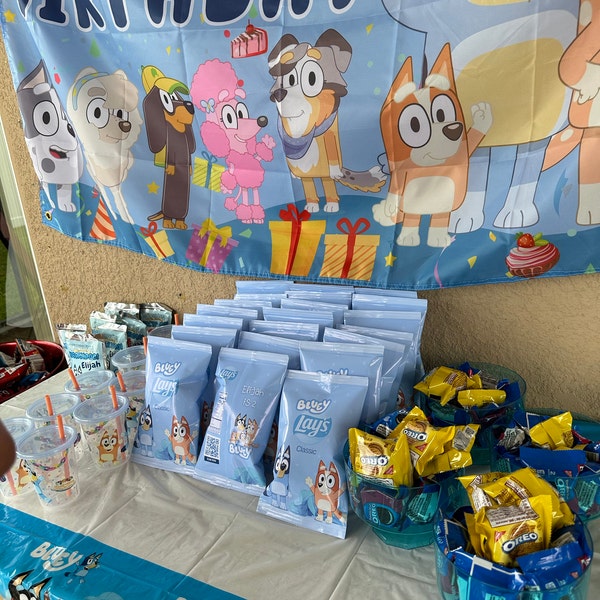 Bluey Chip Bags Bluey Birthday Chips, Bluey Party Favor Bags Birthday ...