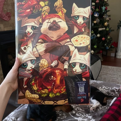 Meowscular Chef 11x17 Print Monster Hunter World Palico Fan Art - Etsy