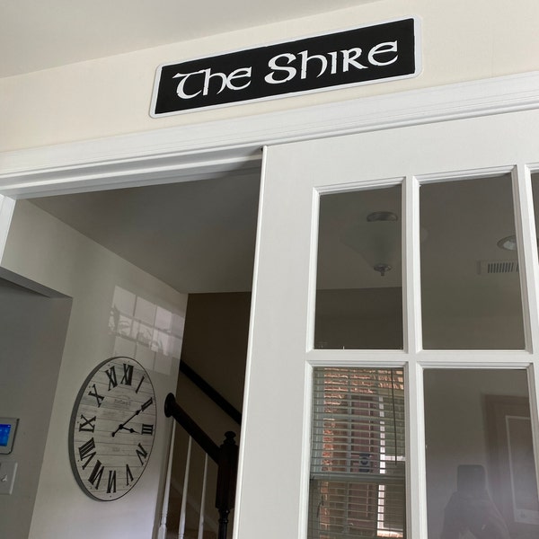 Welcome to the Shire 6" X 24" Custom Aluminum Sign - Etsy
