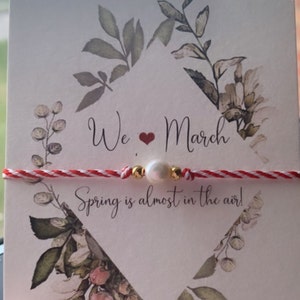 Greek March Bracelet, Freshwater Pearl Martis Bracelet, March for Woman ...