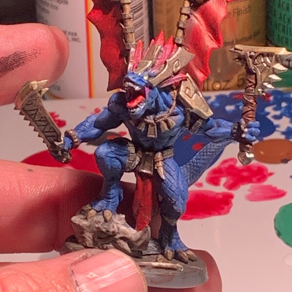 Lizardfolk Commander Mini | Dnd Tabletop RPG Miniature | D&D Figurines ...