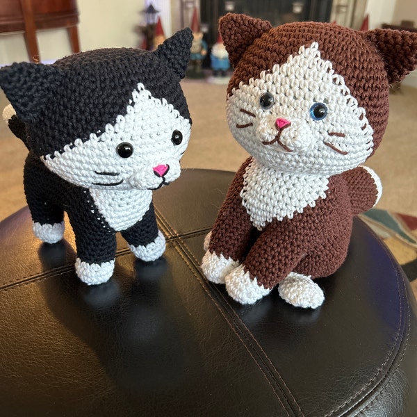 2 in 1 Amigurumi Crochet Kitties Pattern. the Tuxedo Cat Amigurumi ...