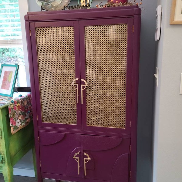 Eclectic Secretary Desk Hand Painted Fairy Tale Inspired Bureau Bedroom ...