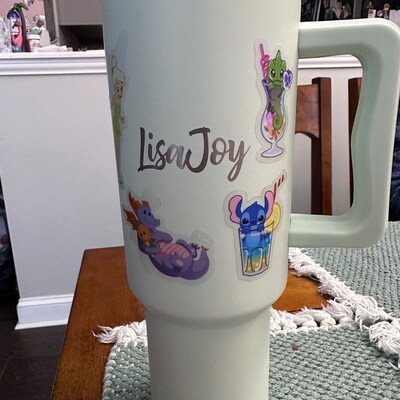 Stitch Lemonade Transparent Disney Laptop Stickers/ Tropical Lilo Ohana ...