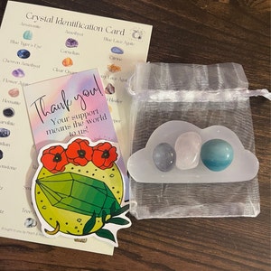 Mystery Pink & Purple Crystals Gift Box Pastel Crystal Gift - Etsy