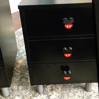 Mickey Mouse and Minnie Mouse Drawer Knobs/handles for Nurseries, Kid's ...
