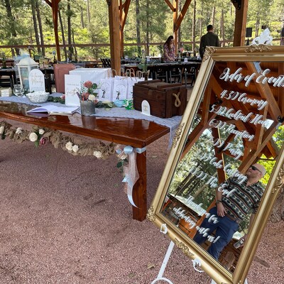 Event Timeline Wedding Sign Decal /personalized Couples Names and Dates ...